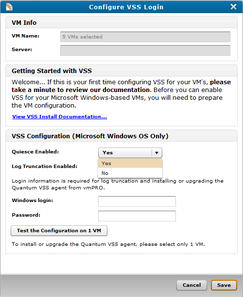 Preparing A Windows System For VSS Backups