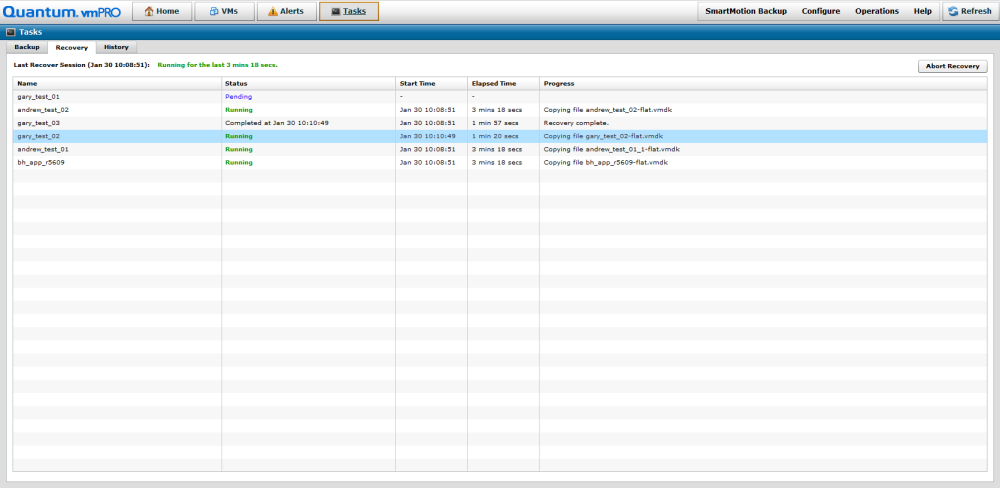 Navigating The Vmpro Tasks Console