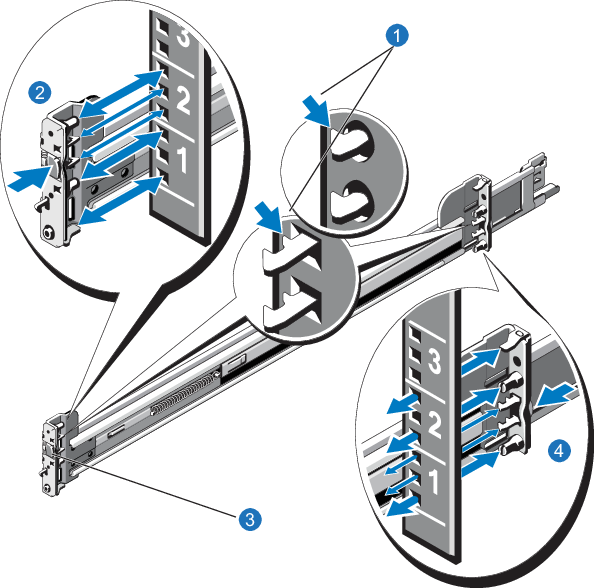 DXi9000 Series Rack Mount Rails Replacement