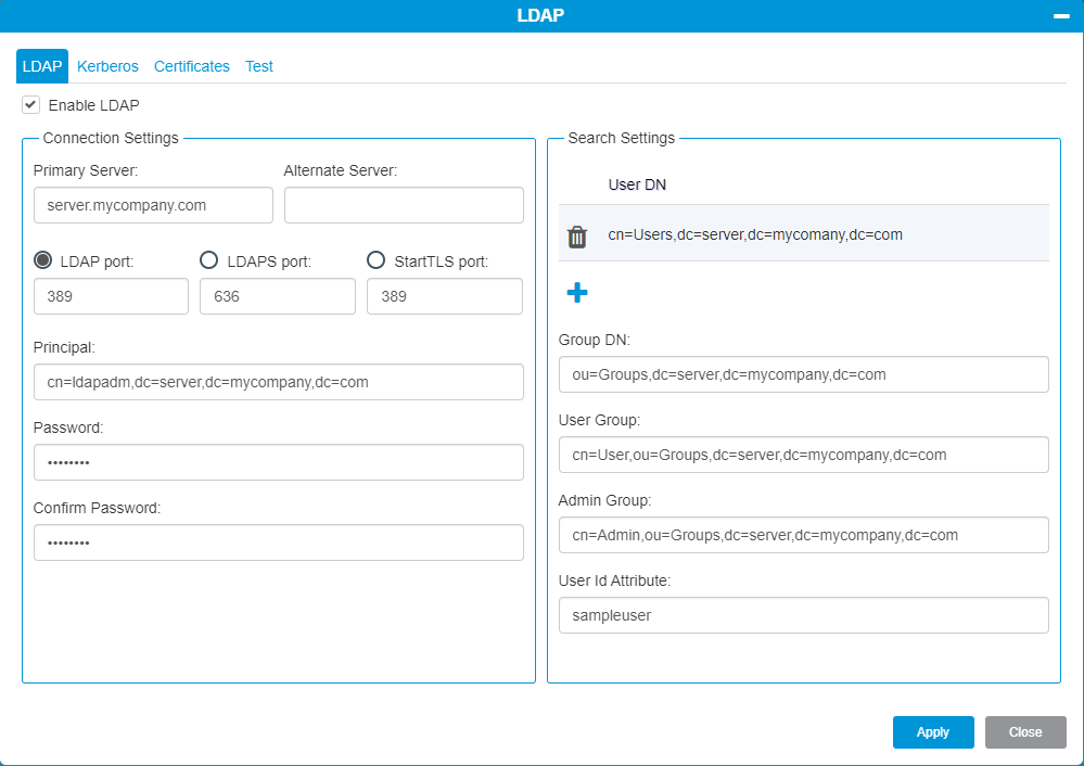 Scalar i6H User Access
