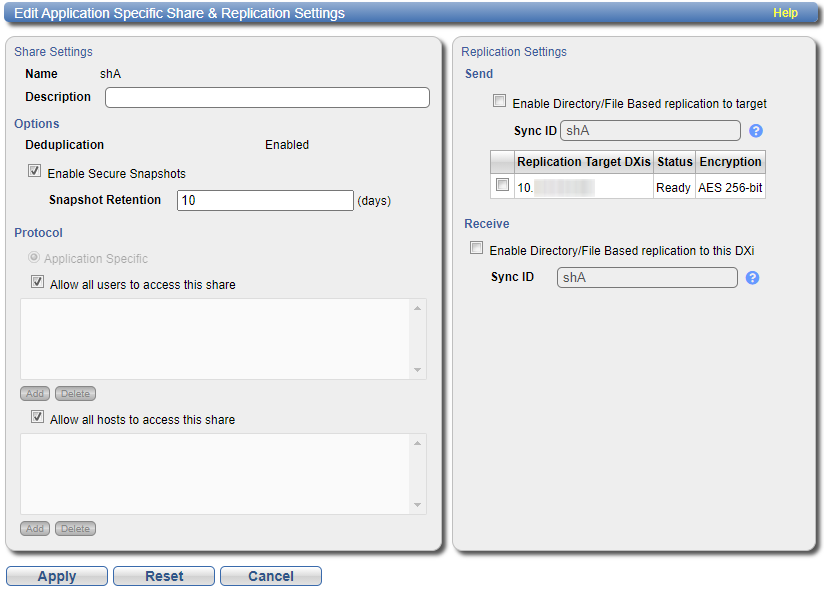 Enabling Secure Snapshots for Individual Shares