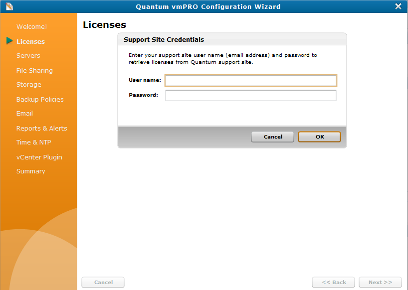 Adding Licenses to a vmPRO Appliance