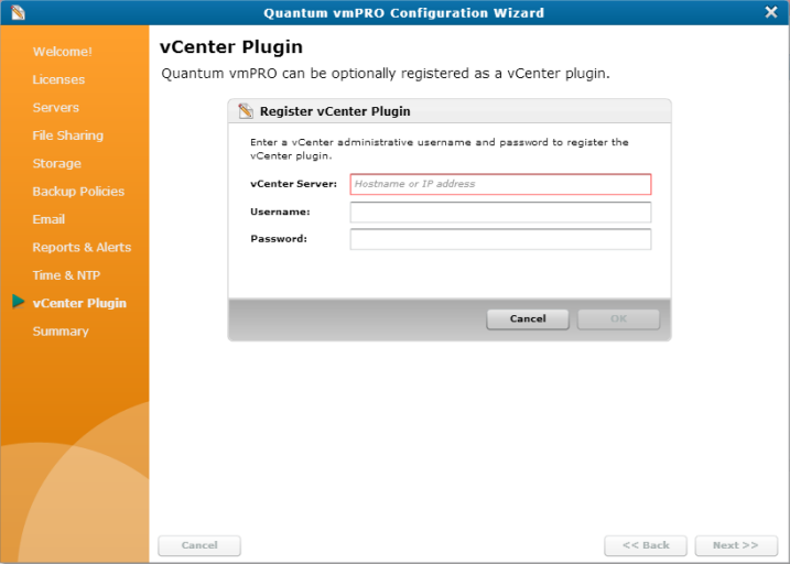 Embedding the vmPRO GUI in the vSphere Client