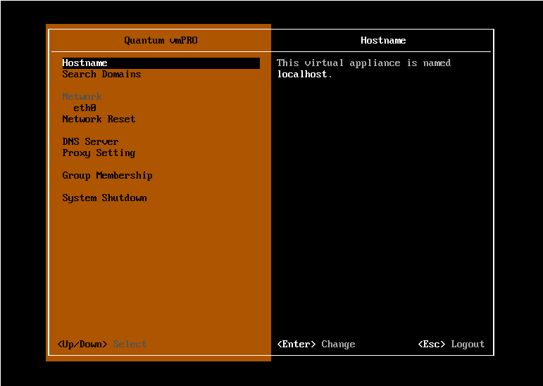 Configuring Network Settings for a vmPRO Appliance