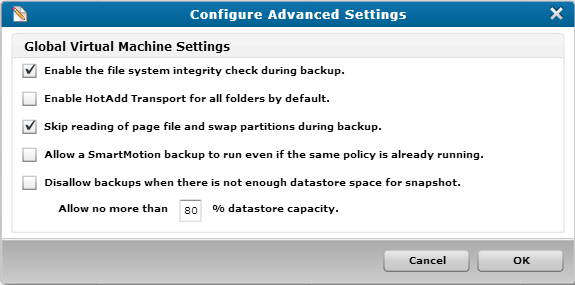 Configuring Advanced Settings for a vmPRO Appliance