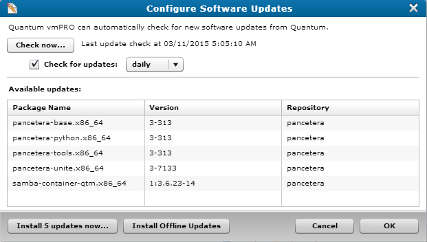 Updating vmPRO Versions 3.1 or Newer Updating vmPRO Versions 3.1 or Newer