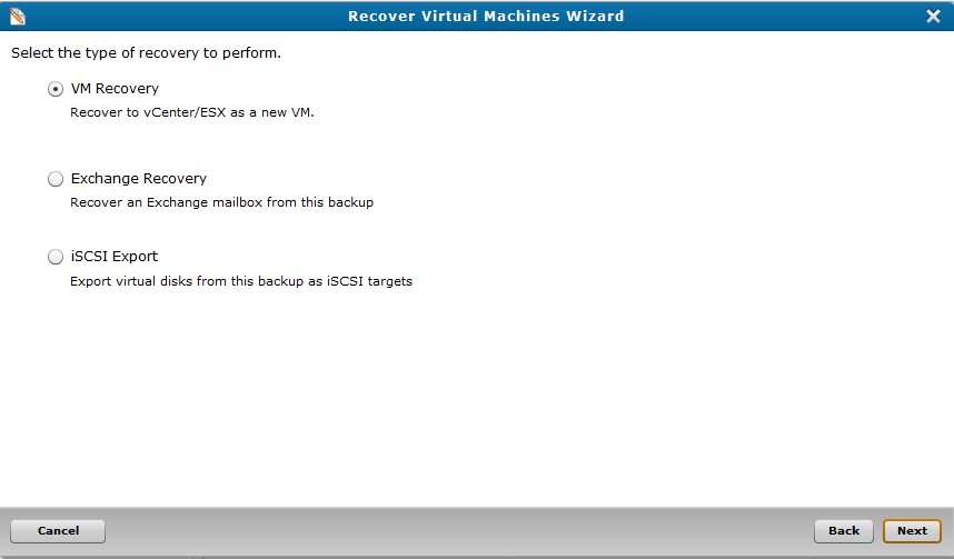 Recovering Virtual Machines